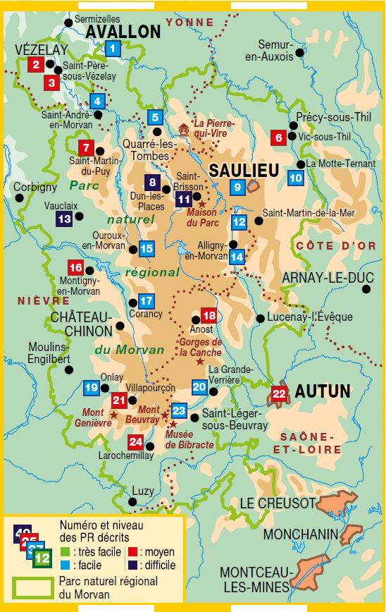 Le Parc naturel régional du Morvan... à pied - Côte-d'Or Randonnée
